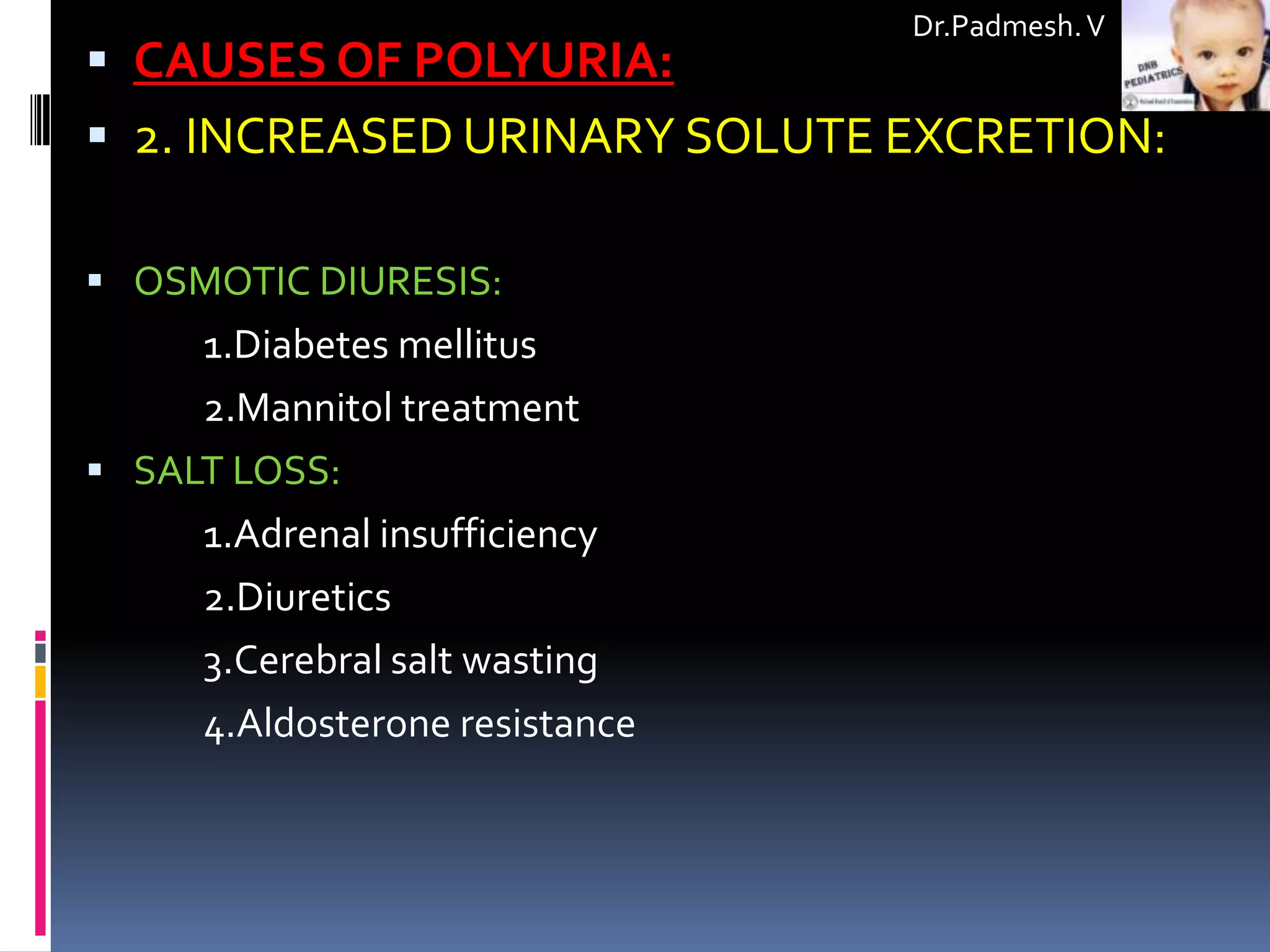 Approach to Polyuria in Children... Dr.Padmesh | PPTX