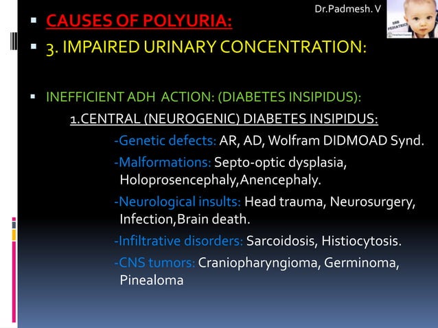 Approach to Polyuria in Children... Dr.Padmesh | PPTX | Medical Tests ...