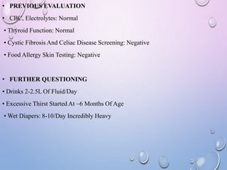 APPROACH TO POLYURIA AND POLYDIPSIA in children | PPTX