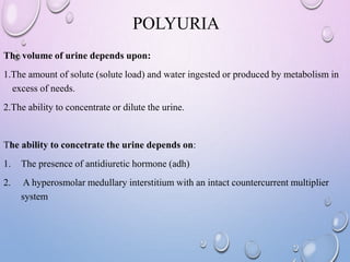 APPROACH TO POLYURIA AND POLYDIPSIA in children | PPTX