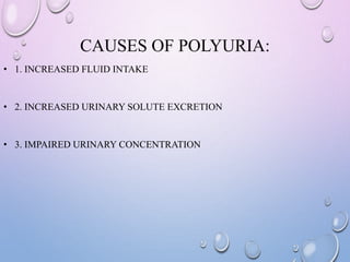 APPROACH TO POLYURIA AND POLYDIPSIA in children | PPTX