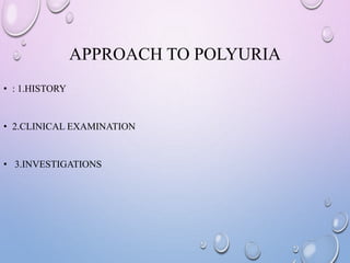 APPROACH TO POLYURIA AND POLYDIPSIA in children | PPTX