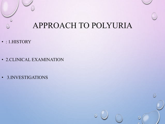 APPROACH TO POLYURIA AND POLYDIPSIA in children | PPTX