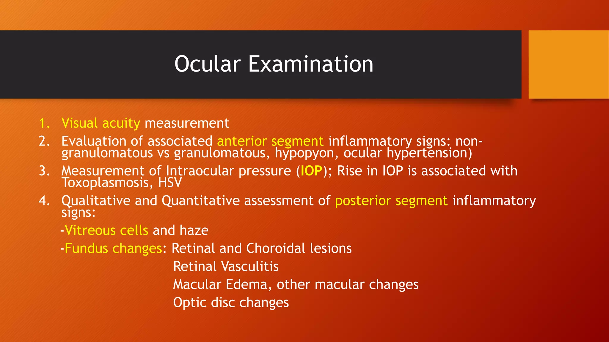 Approach to posterior uveitis final modified | PPTX