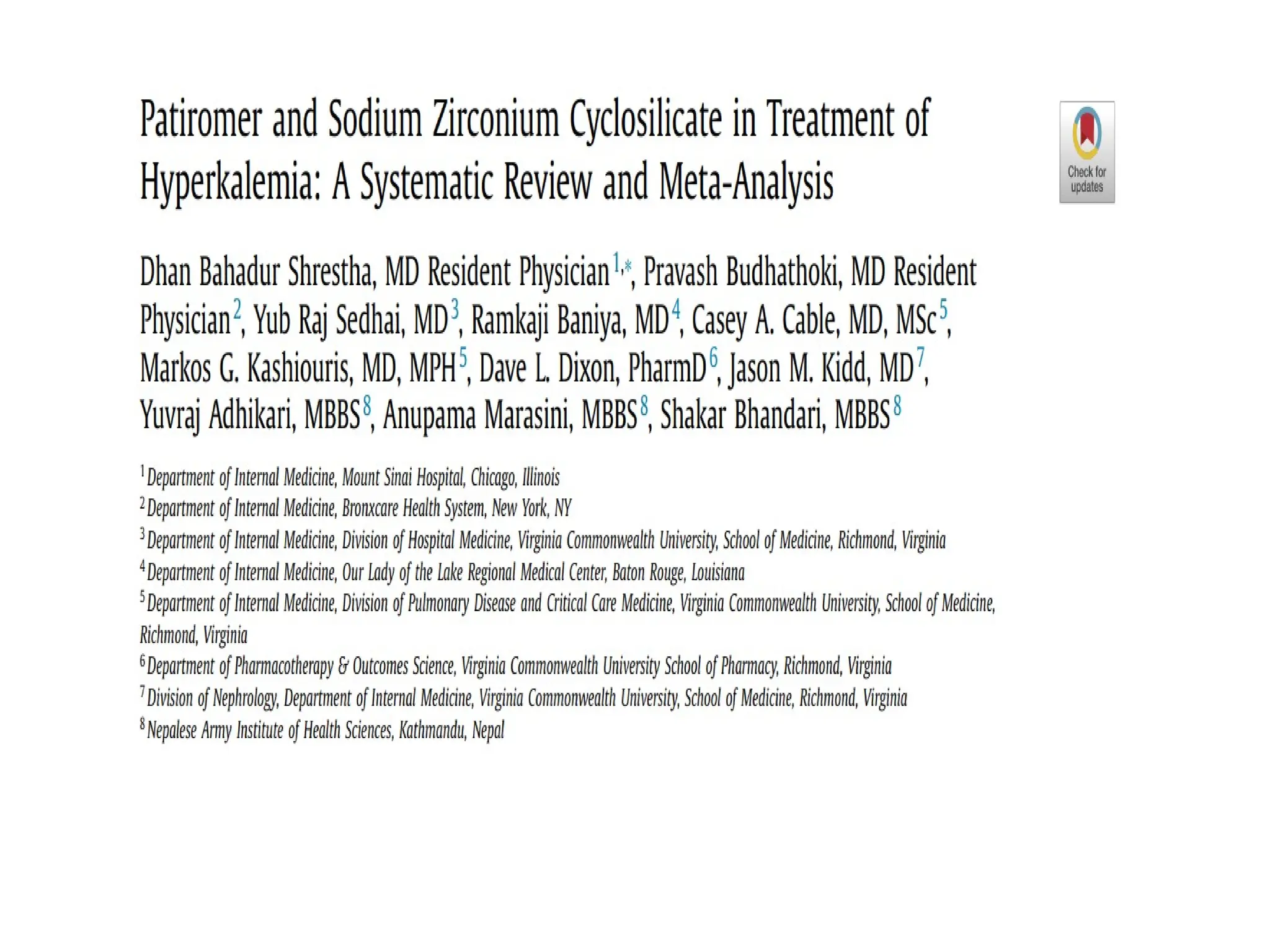 Approach to potassium disorder, causes, investigation, ecg changes ...