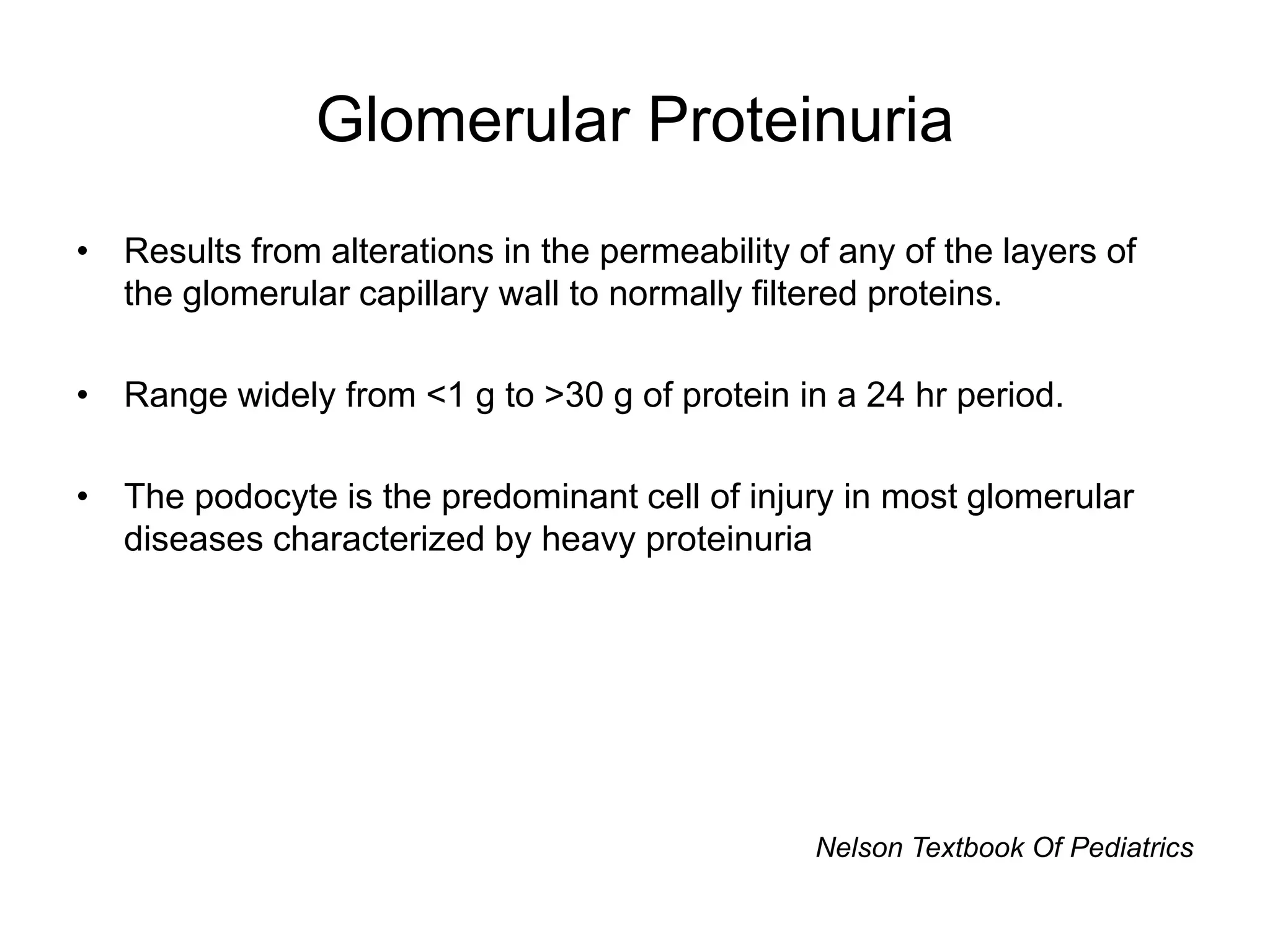 Approach to proteinuria in Children | PPT