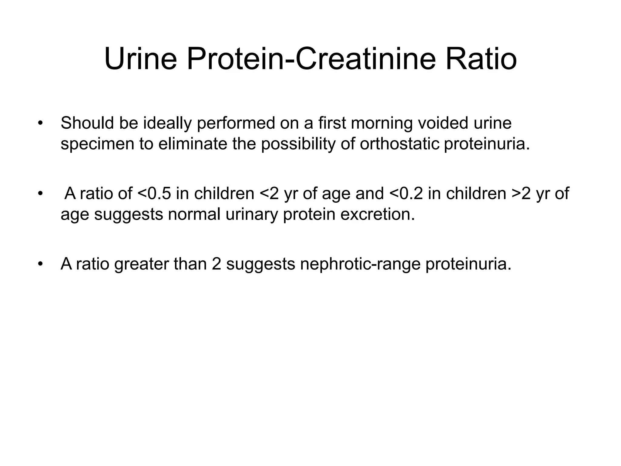Approach to proteinuria in Children | PPT