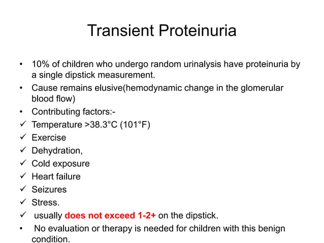 Approach to proteinuria in Children | PPT | Medical Health