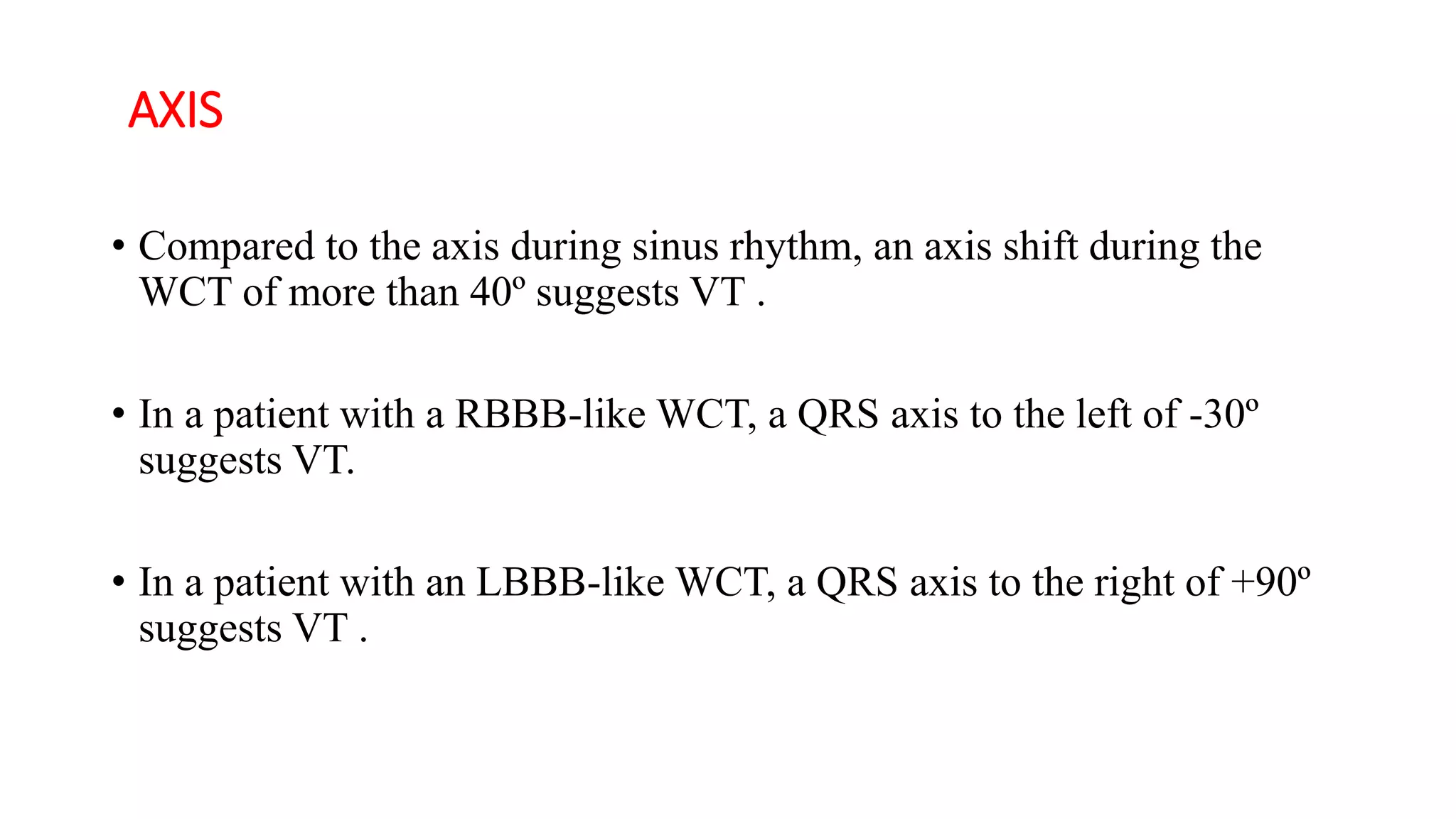 Approach to qrs wide complex tachycardias copy | PPTX | Heart and ...