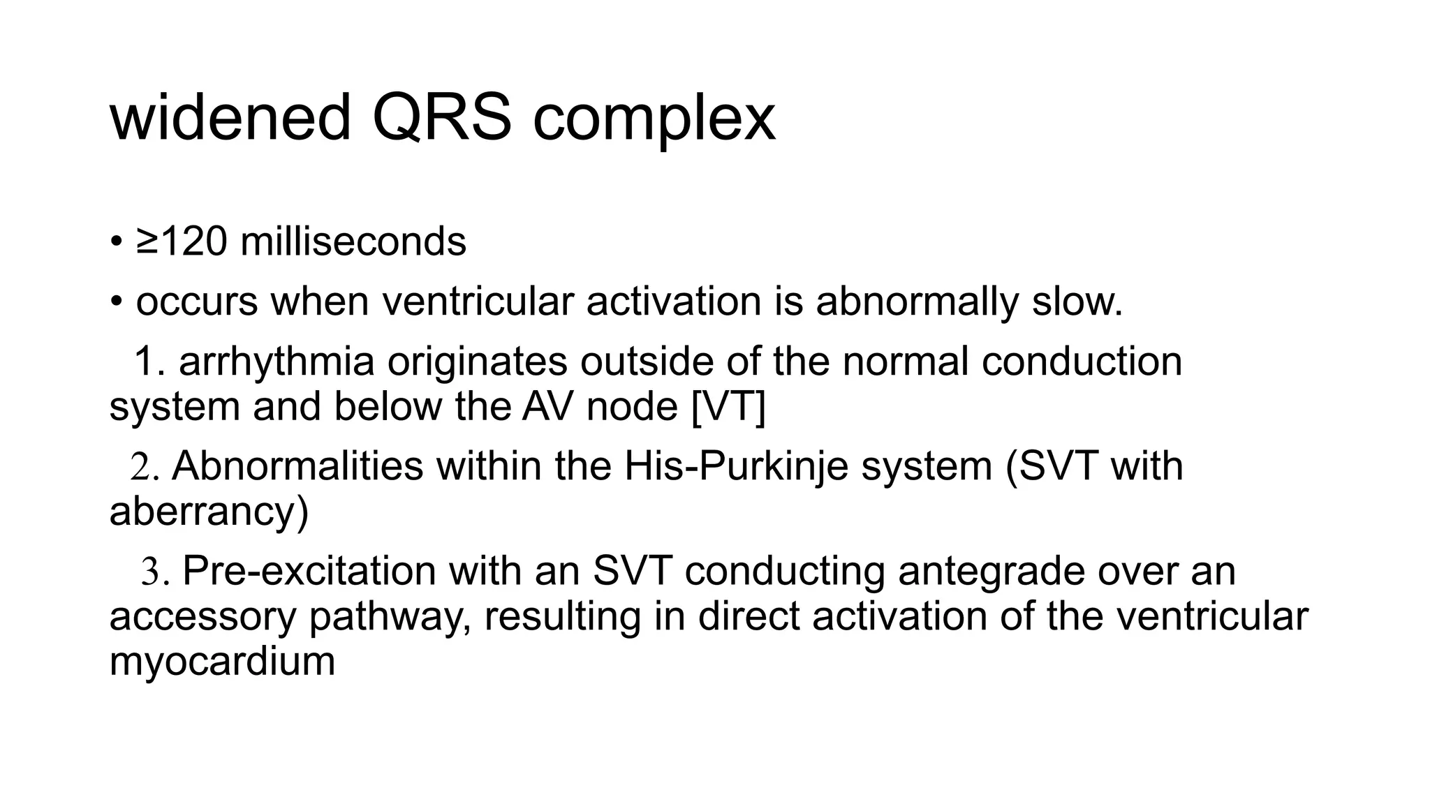 Approach to qrs wide complex tachycardias copy | PPTX | Heart and ...