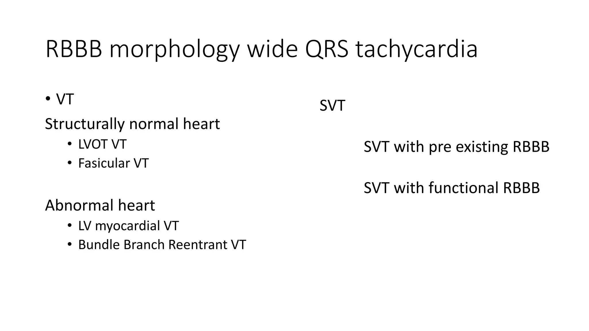 Approach to qrs wide complex tachycardias copy | PPTX | Heart and ...