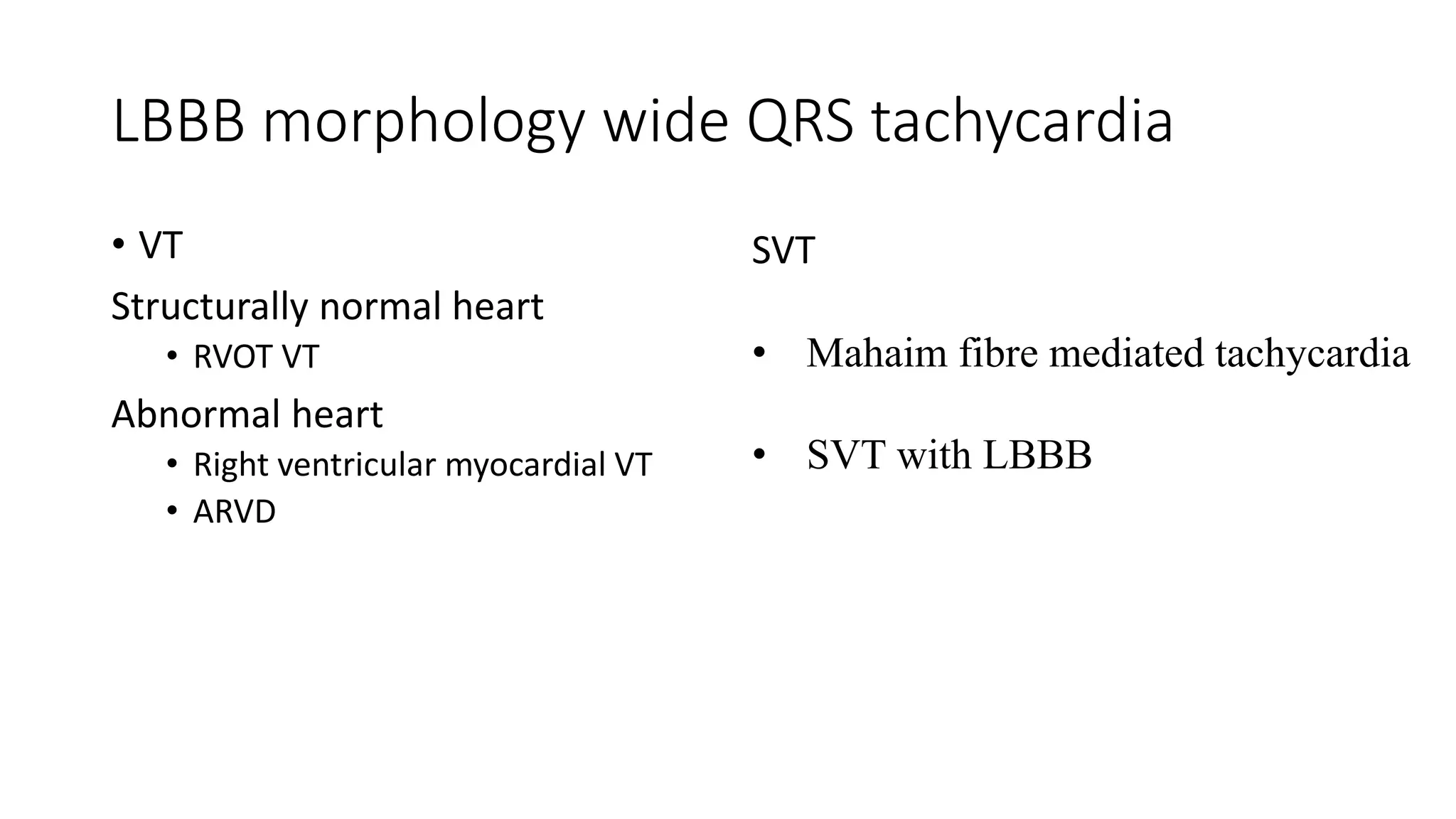 Approach to qrs wide complex tachycardias copy | PPTX | Heart and ...