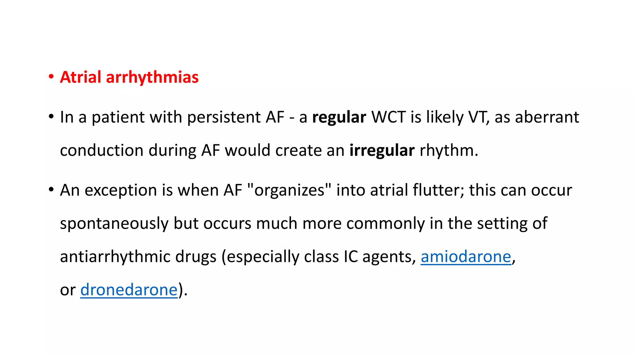 Approach to qrs wide complex tachycardias copy | PPTX | Heart and ...