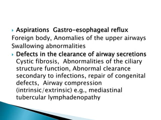 Approach to recurrent pneumonia | PPTX