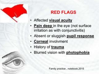 Approach to red eye | PPTX