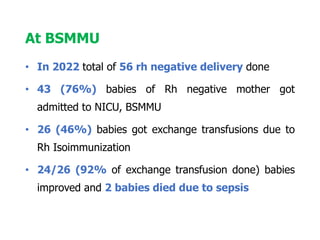 approach to Rh Isoimmunization Maternal and neonatal aspects | Dr ...