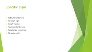 Approach to right iliac fossa(RIF) pain | PPTX