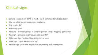 Approach to right iliac fossa(RIF) pain | PPTX