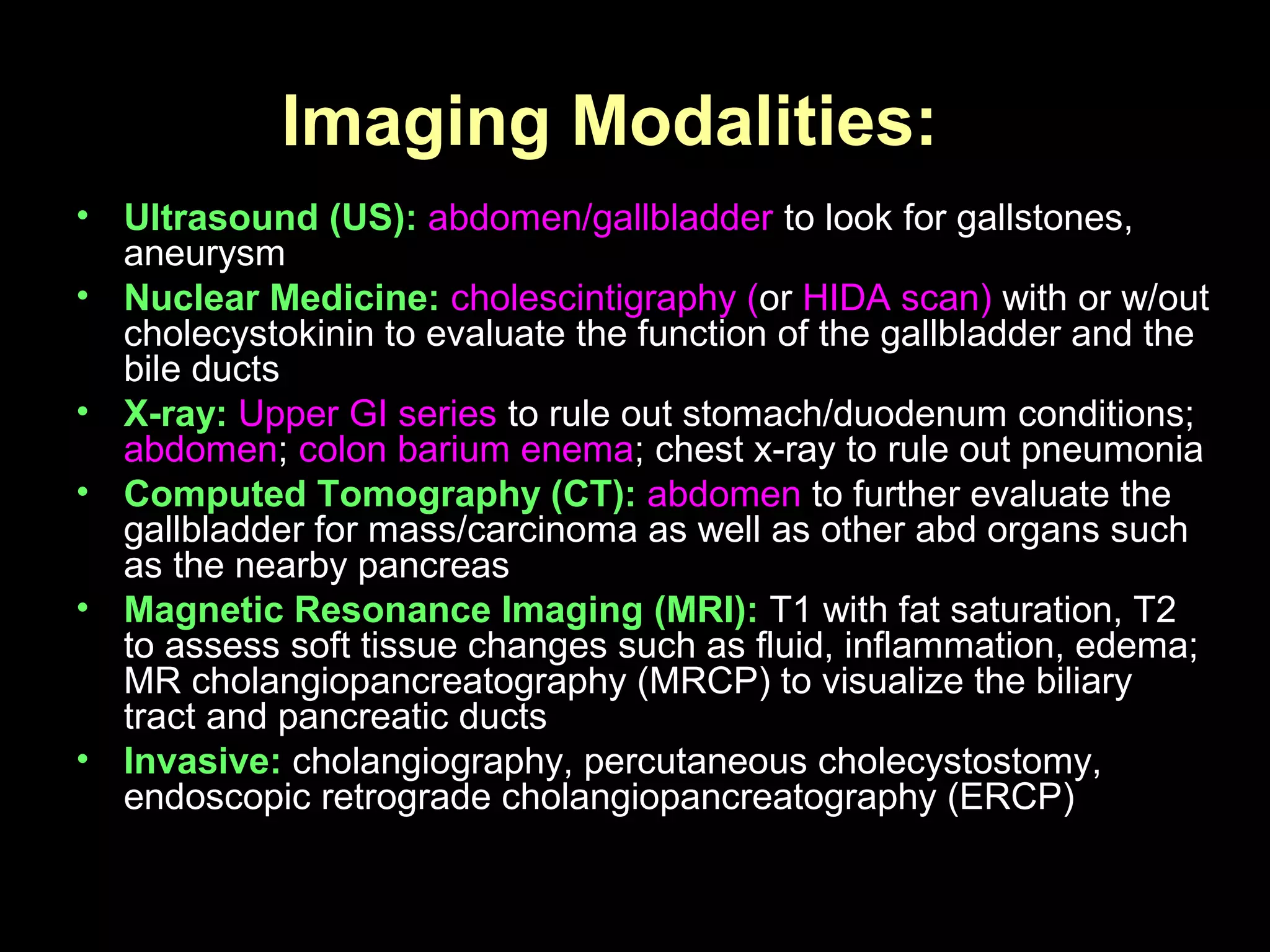 Approach to right upper quadrant pain-lessons from a case | PPT