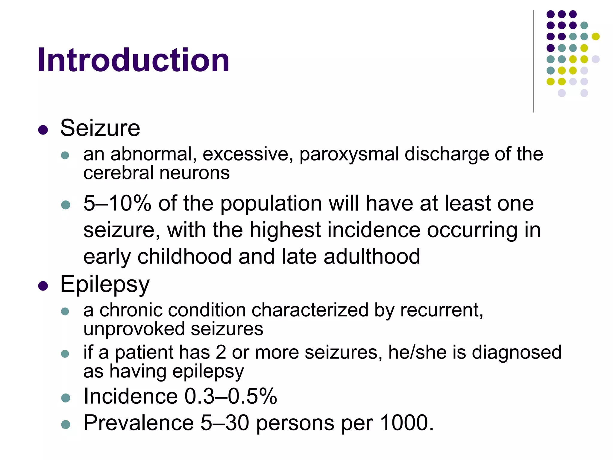 Approach to seizure | PPT