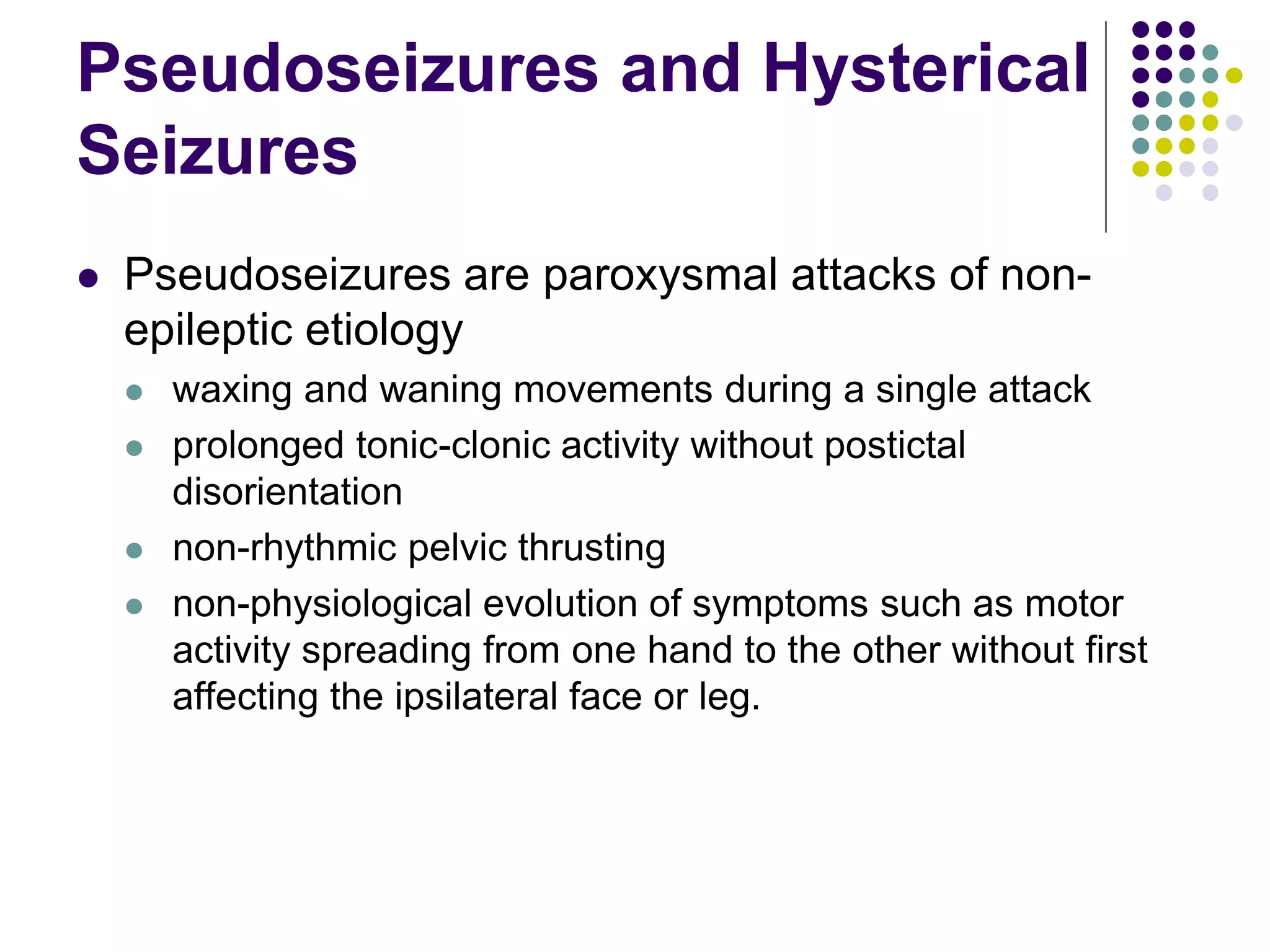 Approach to seizure | PPTX