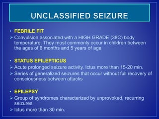 APPROACH TO SEIZURE CME | PPTX
