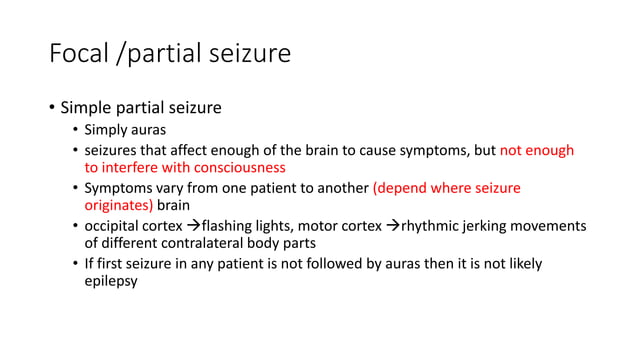 Approach to seizure disorder | PPTX | Brain and Nervous System ...