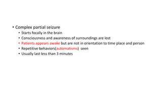 Approach to seizure disorder | PPTX