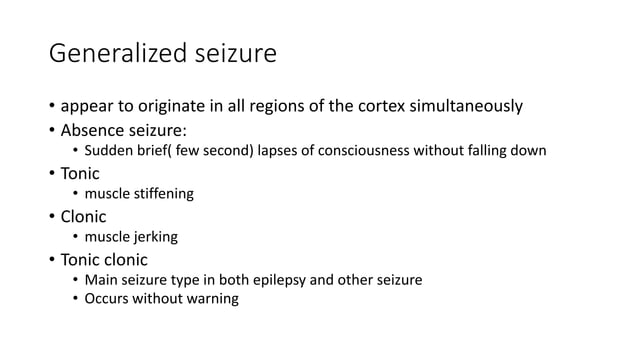 Approach to seizure disorder | PPTX | Brain and Nervous System ...