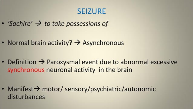 Approach to seizure disorders abhijith | PPT