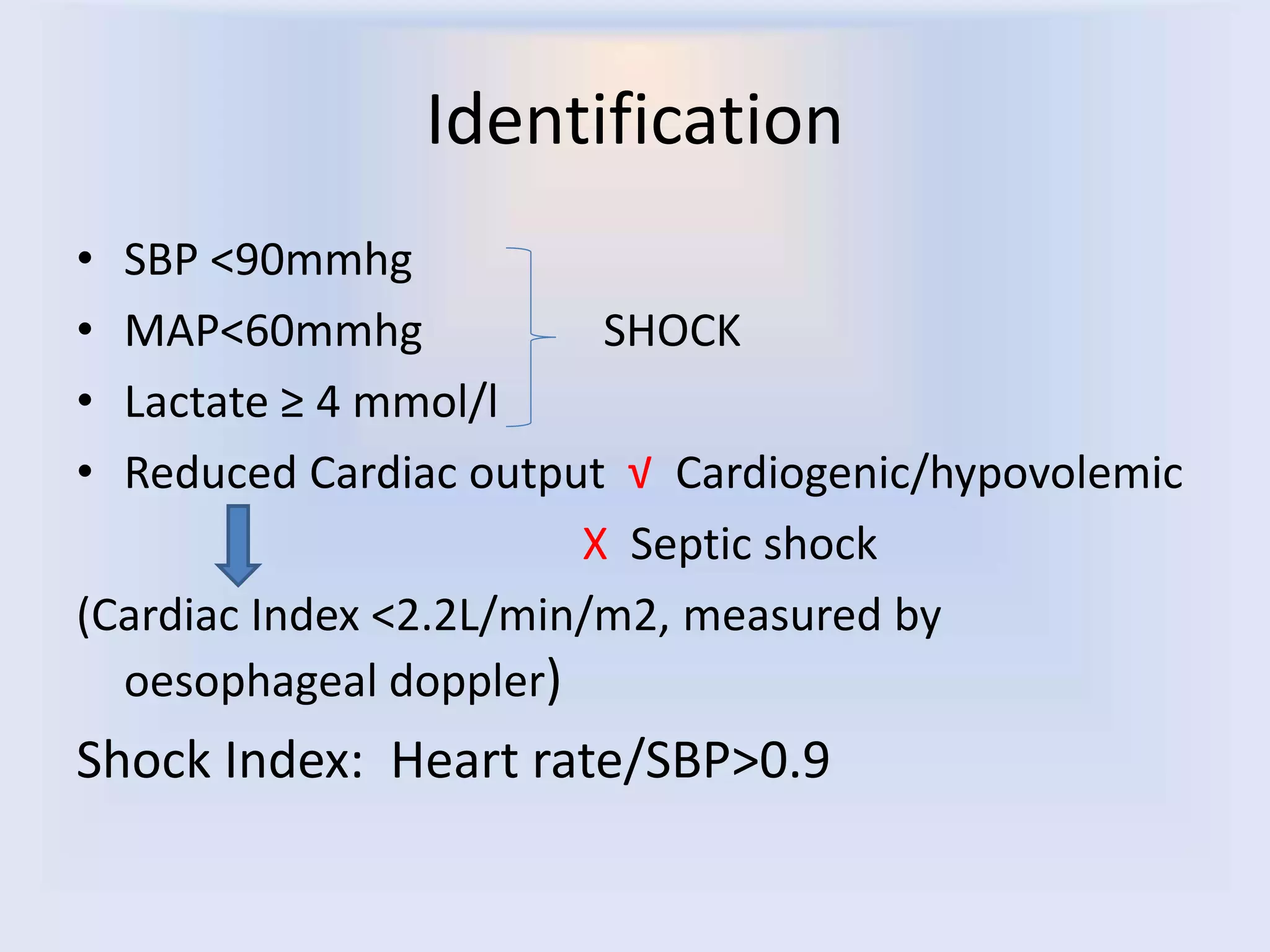 Approach to shock | PPTX