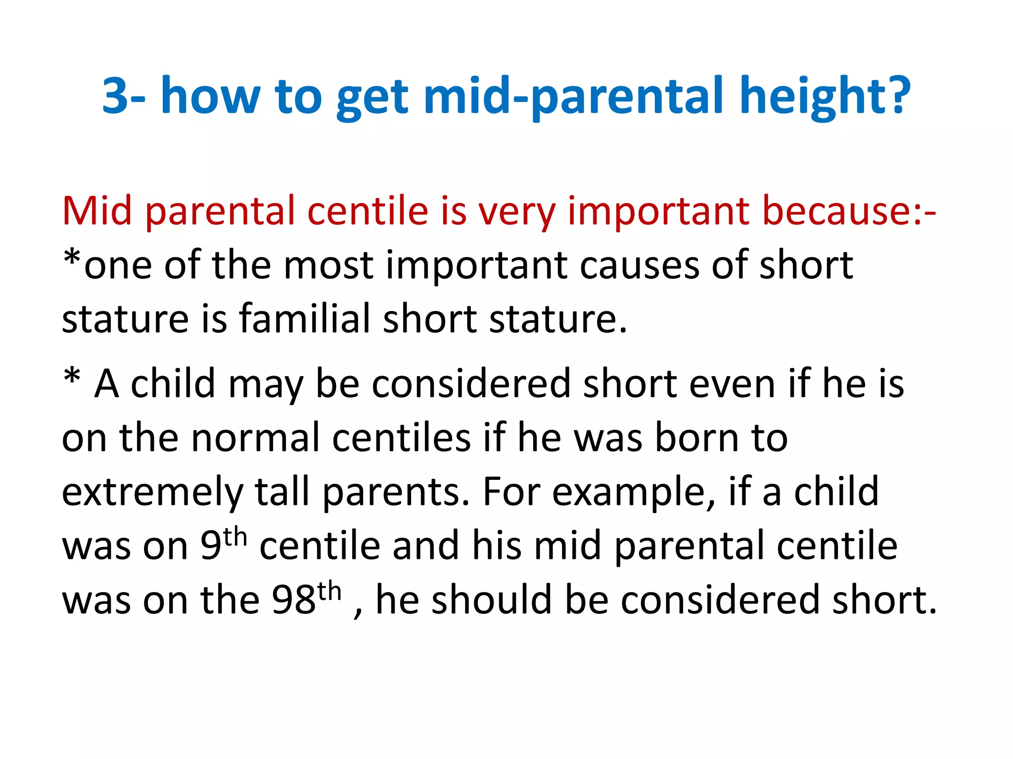 Approach to short stature | PPTX