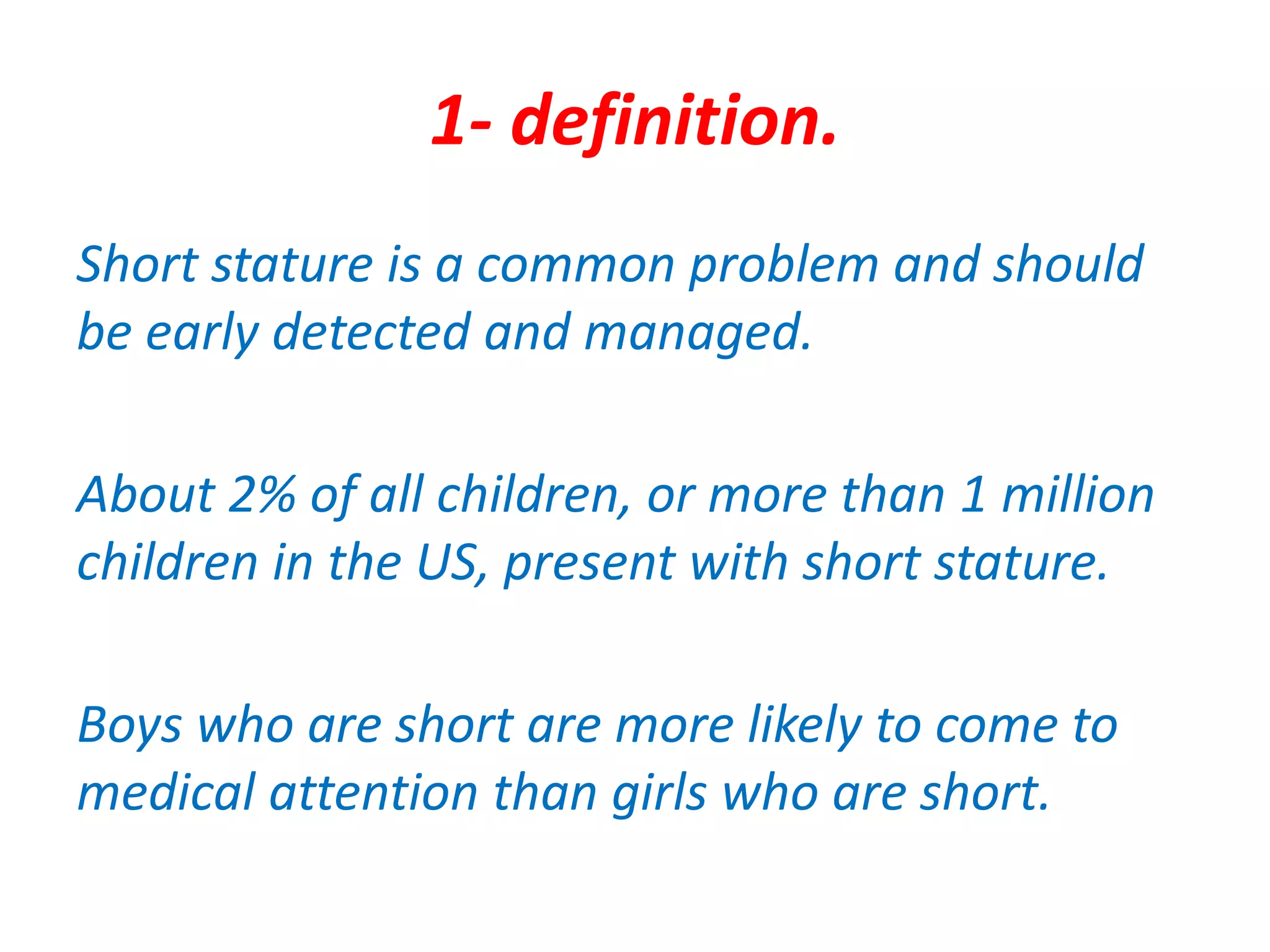 Approach to short stature | PPTX