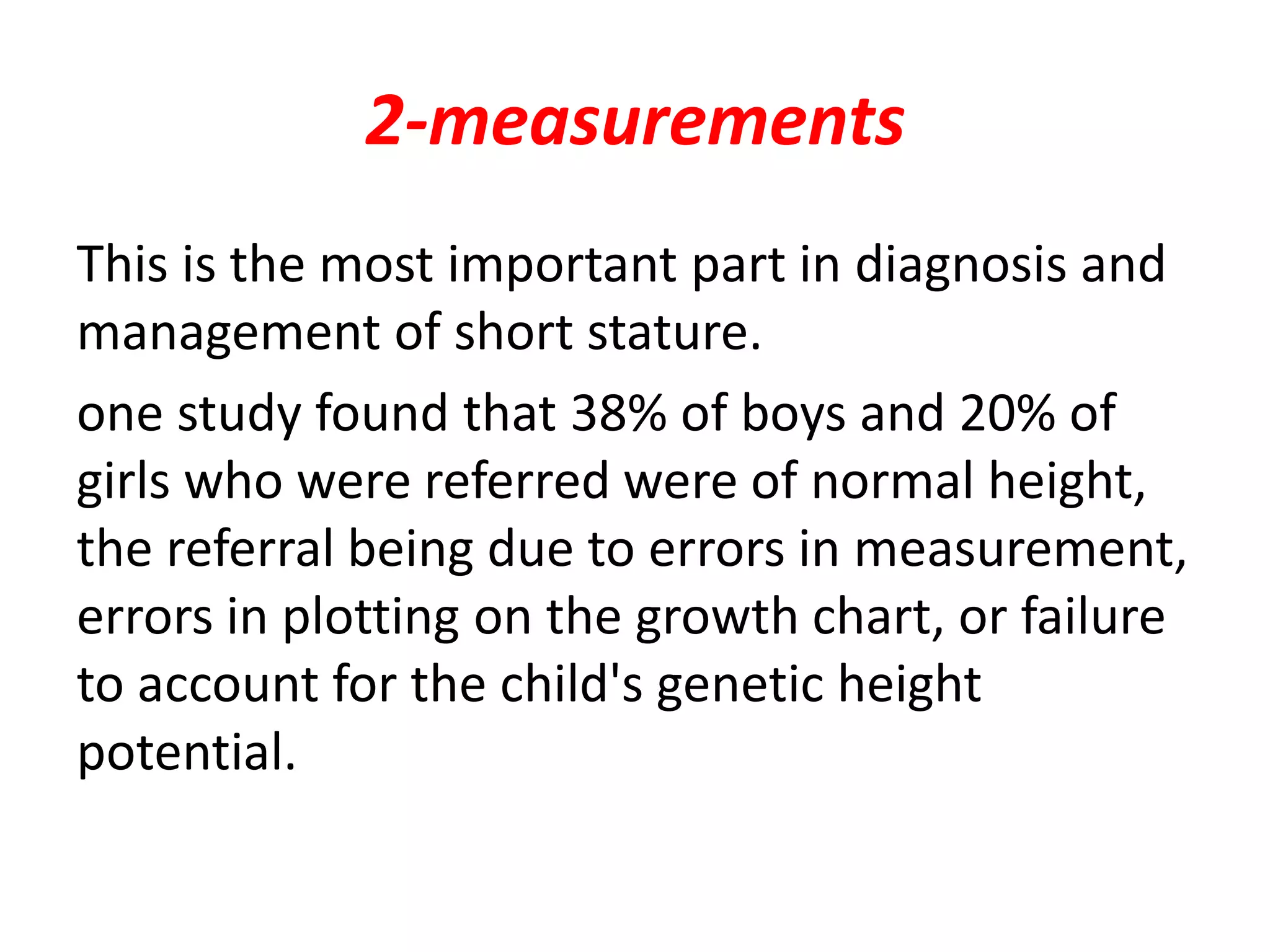 Approach to short stature | PPTX