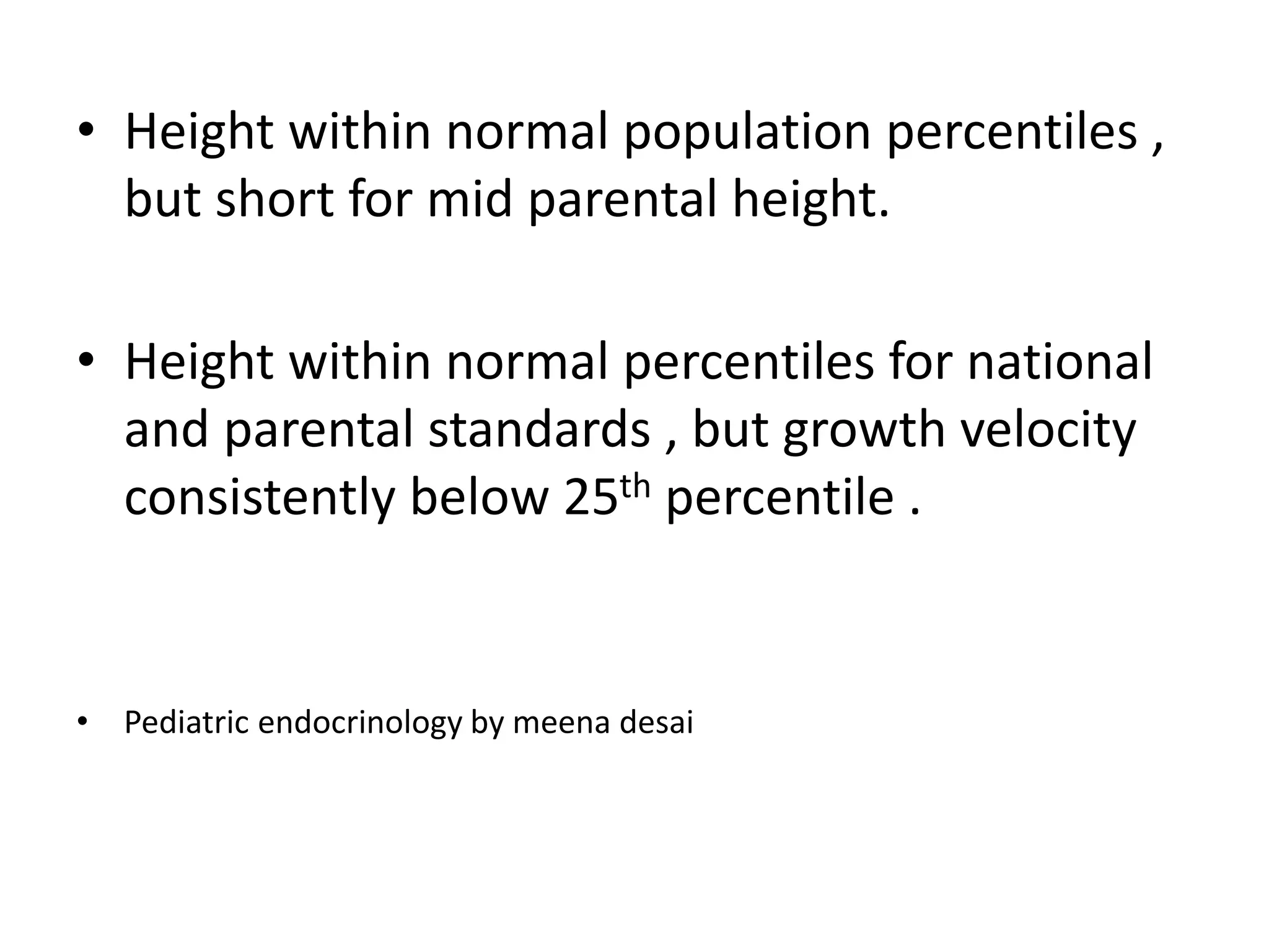 short stature by Dr monisha | PPT