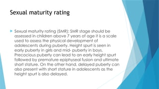 APPROACH TO SHORT STATURE presentation for medical students | PPTX