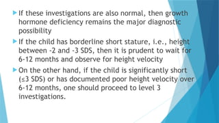 APPROACH TO SHORT STATURE presentation for medical students | PPTX