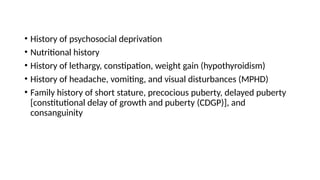 APPROACH TO SHORT STATURE ppt high yield | PPTX
