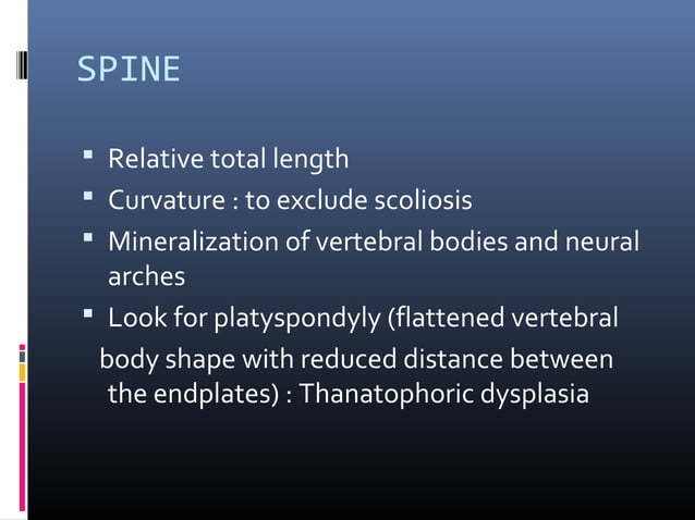 Approach to skeletal dysplasia | PPT | Bone and Joint Conditions ...