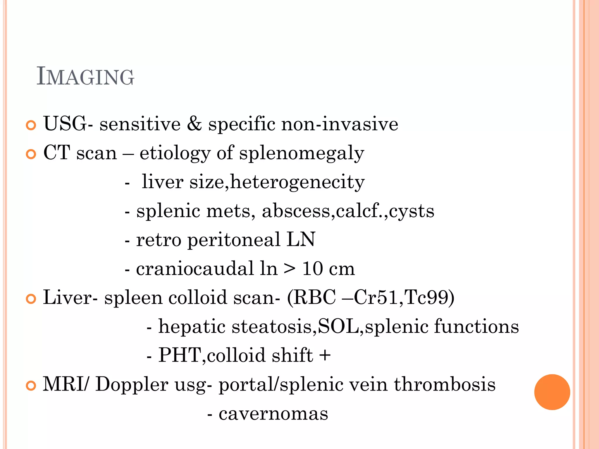 Approach to splenomegaly | PPTX