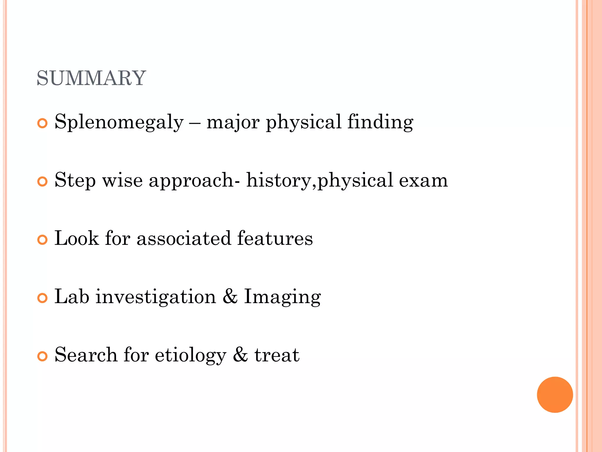 Approach to splenomegaly | PPTX