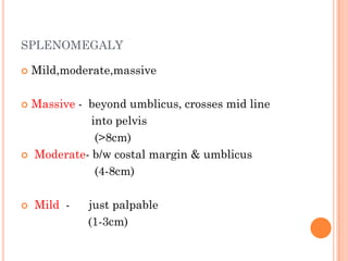 Approach to splenomegaly | PPTX