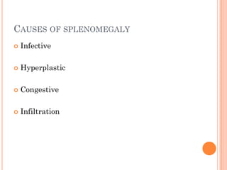 Approach to splenomegaly | PPTX