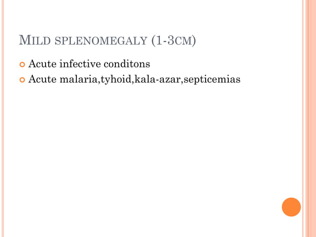 Approach to splenomegaly | PPTX | Blood Disorders | Diseases and Conditions