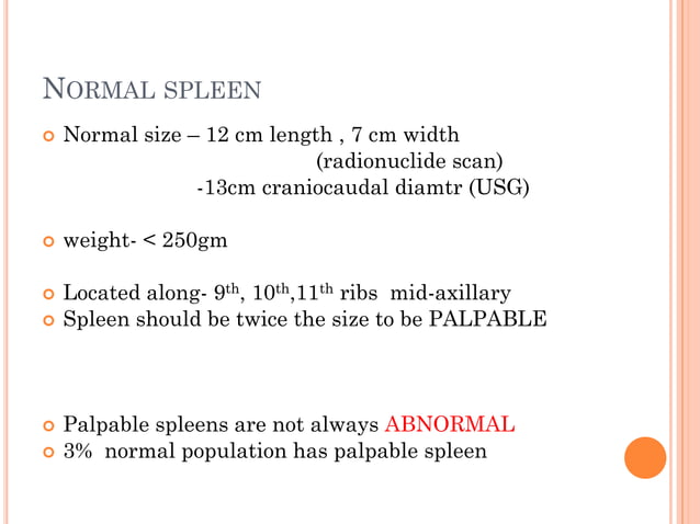 Approach to splenomegaly | PPTX | Blood Disorders | Diseases and Conditions