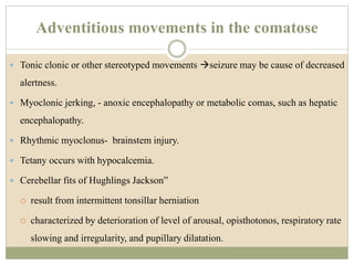 Approach to stupor and coma | PPTX