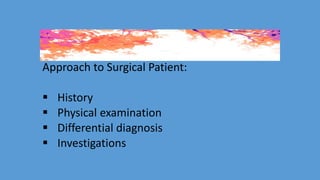 Approach to Surgical Patients | PPT