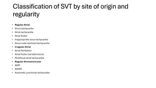 approach to Supraventricular tachycardia | PDF