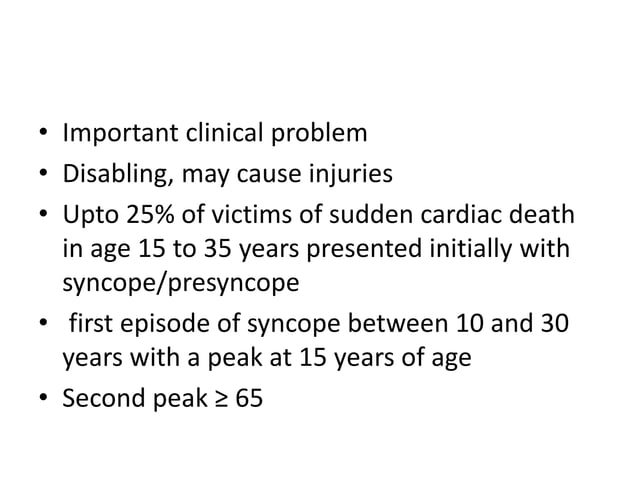 Approach to syncope | PPTX | Brain and Nervous System Disorders ...