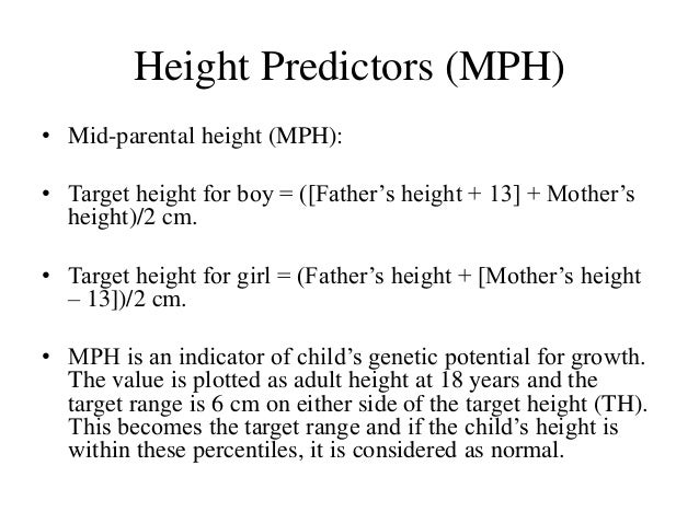 Approach to tall stature